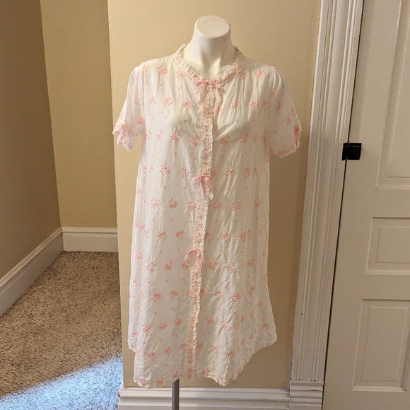 Vintage | Intimates & Sleepwear | Vintage Julie Jr White And Pink ...